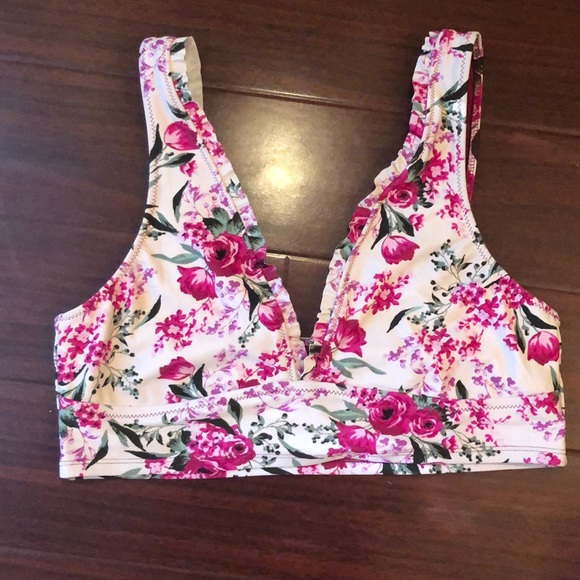 Mossimo Supply Co. | Swim | Cute Floral Pink Xl Target Bathing Suit Top ...